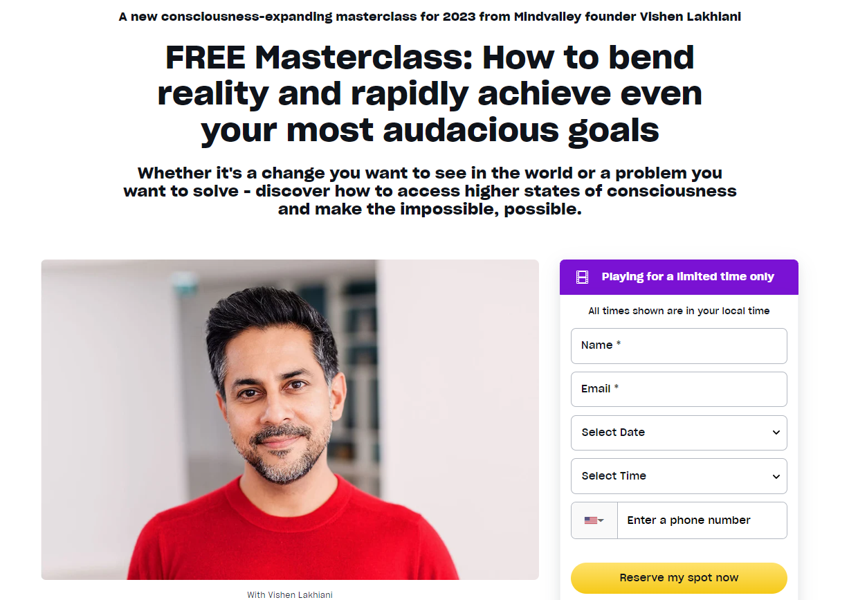Mindvalley Masterclasses from Vishen Lakhiani